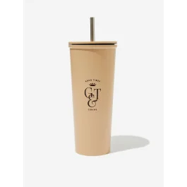 Typo - Ly Uống Nước Typo Bằng Thép Không Gỉ, Có Ống Hút-Metal Smoothie Cup