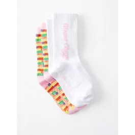 Typo - Bộ 2 Vớ Dài - Collab Novelty Socks 2Pk