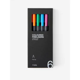 Typo - Bộ Bút Lông 6 Cây - So Fine Fineliners 6Pk