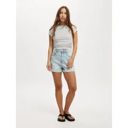 Quần Jeans Ngắn Nữ-High Rise Classic Stretch Denim Short COTTON:ON tại ACFC