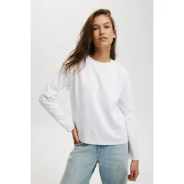 Áo Thun Dài Tay Nữ-Hyper Weave Long Sleeve COTTON:ON tại ACFC