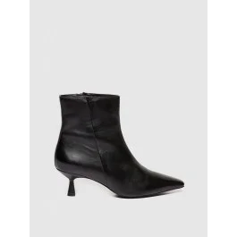 Sisley - Giày Cao Cổ Nữ Leather Ankle Boots