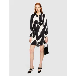 Sisley - Đầm Nữ Dress In Printed Satin